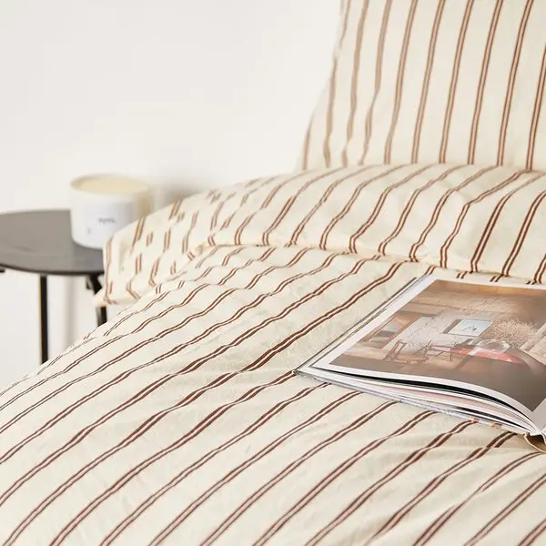 TEKLA Double Duvet - Hopper Stripes | Editorialist